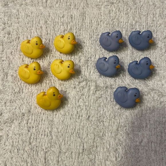 Accessories | Adorablevintage Blue And Yellow Chickbuttons | Poshmark